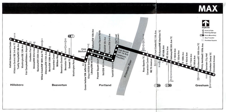 The ZehnKatzen Times: The Evolution Of The TriMet MAX Map 2: MAE West